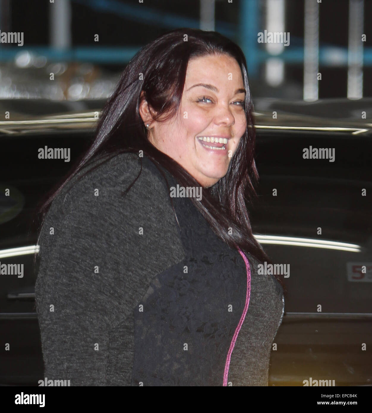 Lisa Riley outside the ITV studios Featuring: Lisa Riley Where: London ...