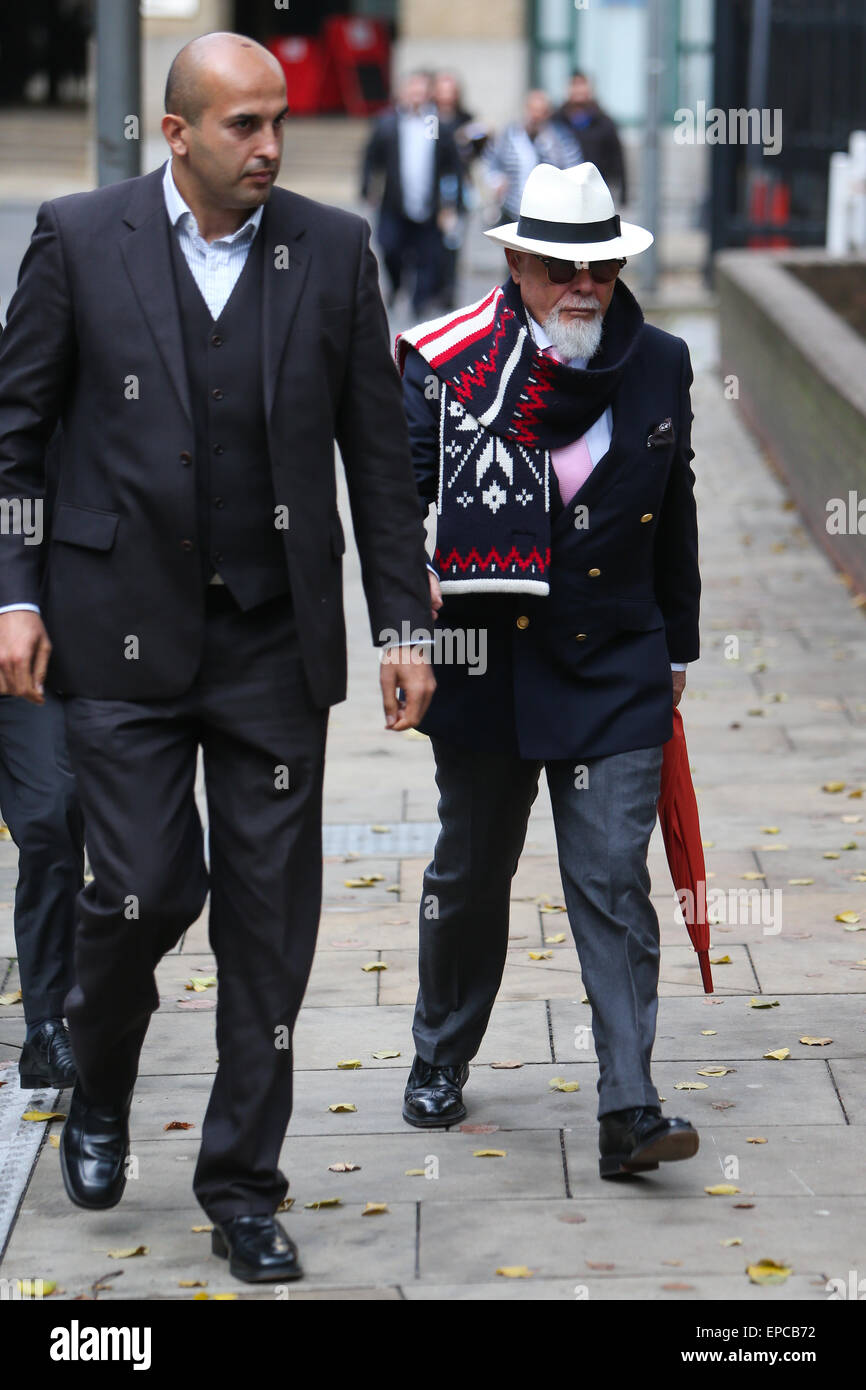 Paul Gadd aka Gary Glitter arrives at Southwark Crown Court for a case ...