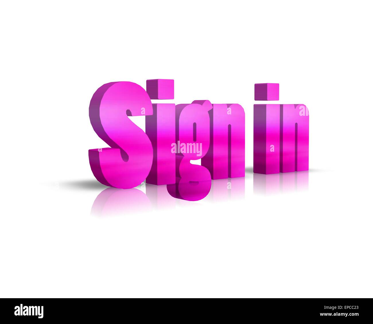 Signin illustration Cut Out Stock Images & Pictures - Alamy