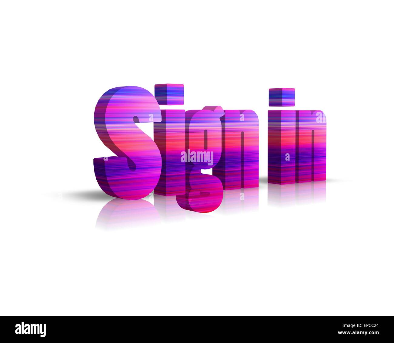 Signin illustration Cut Out Stock Images & Pictures - Alamy