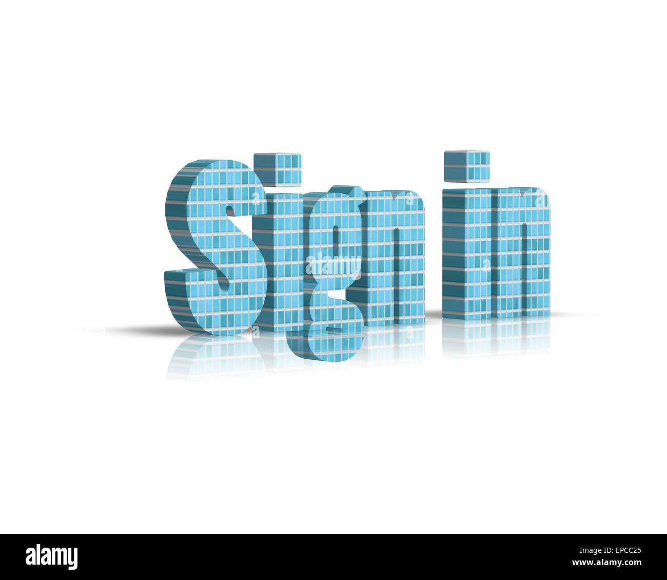 Signin illustration Cut Out Stock Images & Pictures - Alamy