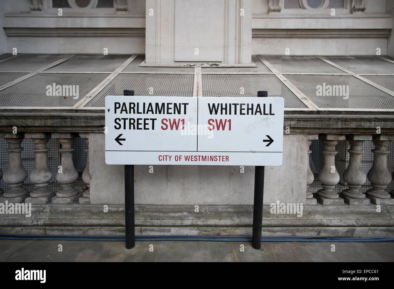 Sign signage street whitehall hi-res stock photography and images - Alamy