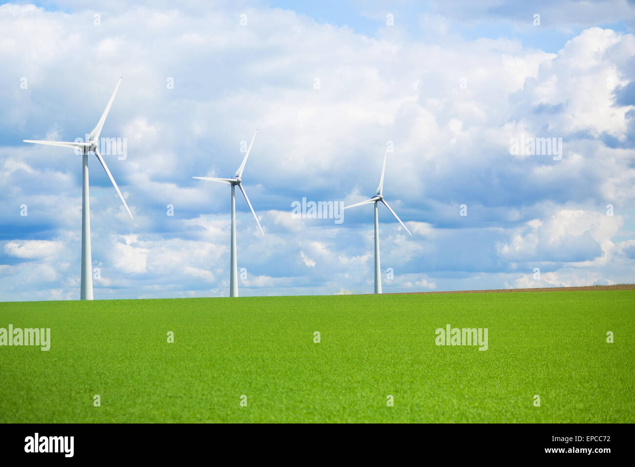 Modern energy wind mill for renewable power generation, ecological ...