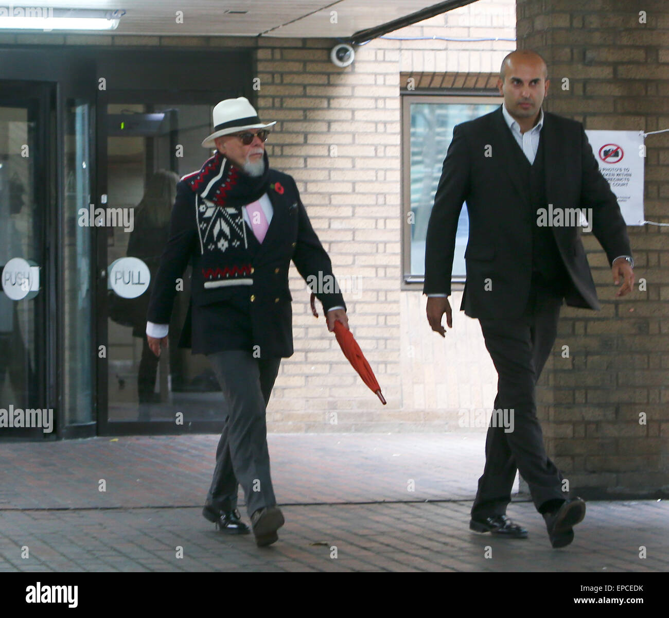 Paul Gadd aka Gary Glitter leaves Southwark Crown Court after being ...