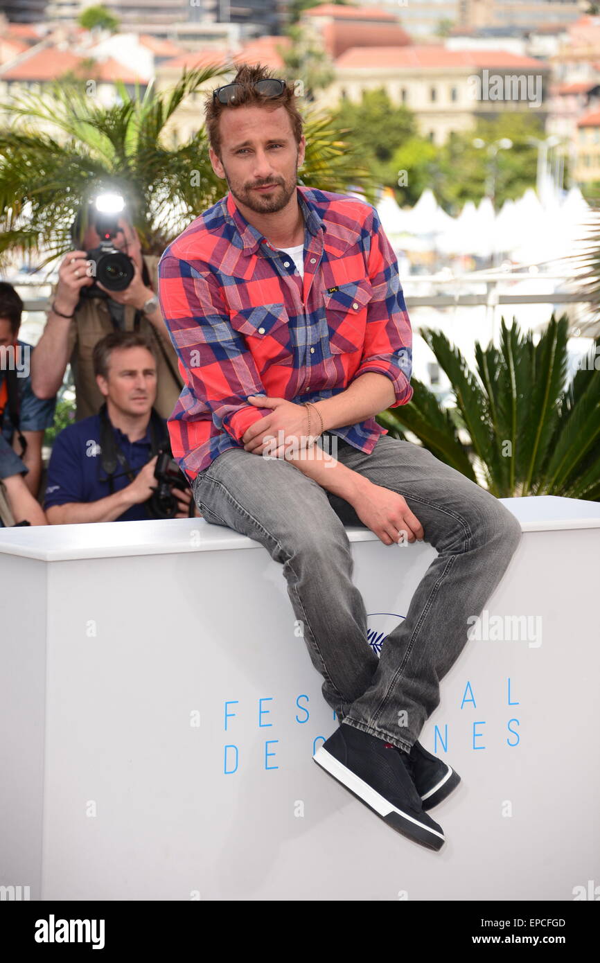 Cannes, France. 14th May, 2015. CANNES, FRANCE - MAY 16: Actor MATTHIAS ...
