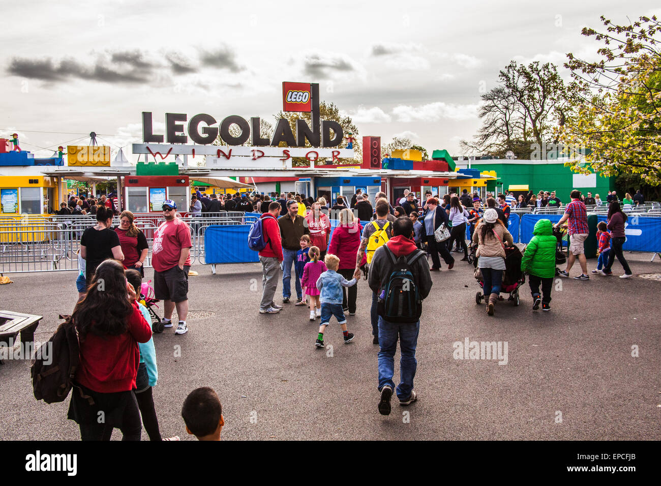 Entrance gate to Legoland Windsor, London, England, United Kingdom ...