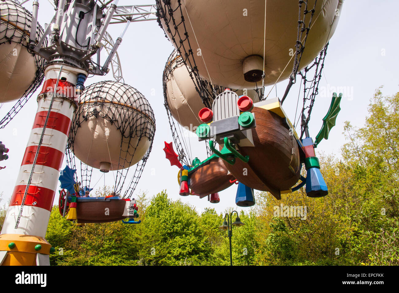 Balloon School ride Legoland, Windsor, London, England, United Kingdom ...