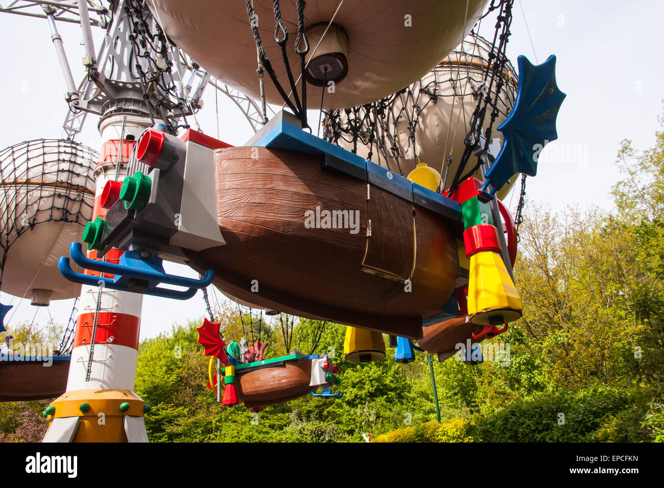 Balloon School ride Legoland, Windsor, London, England, United Kingdom ...