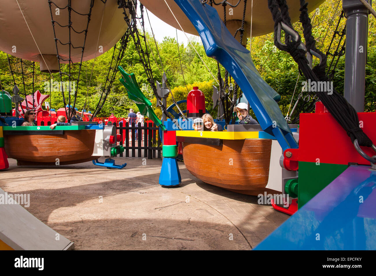 Balloon School ride Legoland, Windsor, London, England, United Kingdom ...