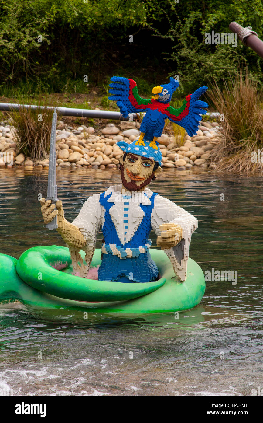 Pirate Falls log ride at Legoland, Windsor, London, England, United ...