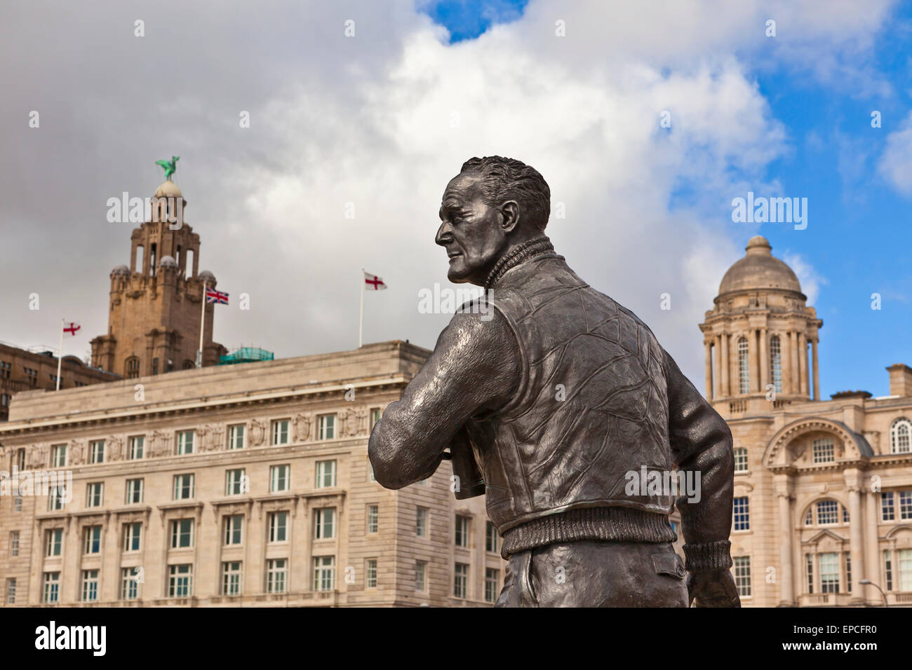 'Captain Johnny. F. Walker' , Statue by Tom Murphy 1998 at Liverpool ...