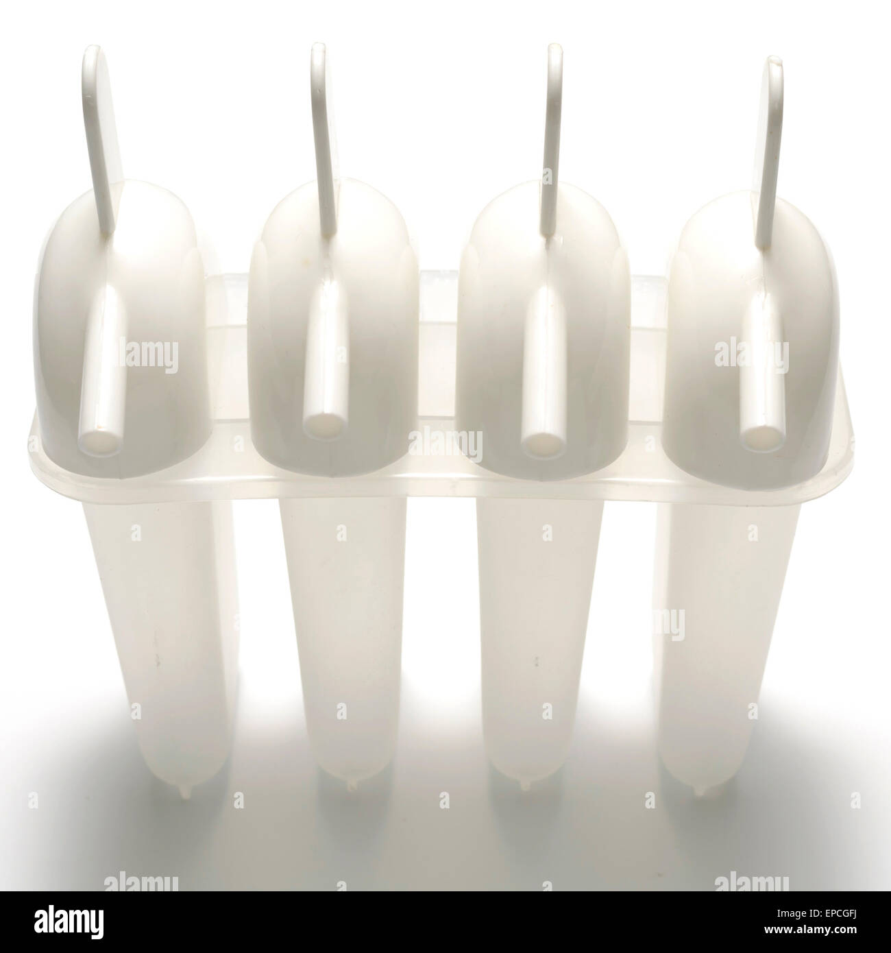 plastic ice cream making on a white background Stock Photo - Alamy