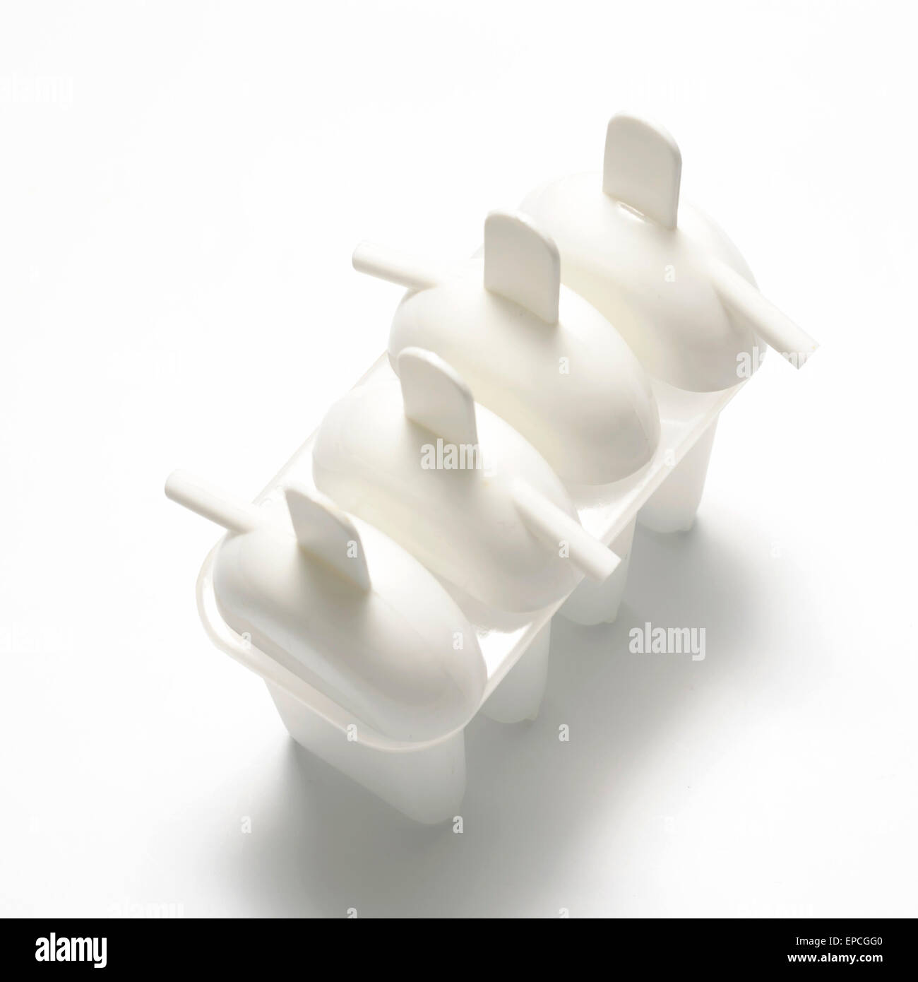 plastic ice cream making on a white background Stock Photo - Alamy