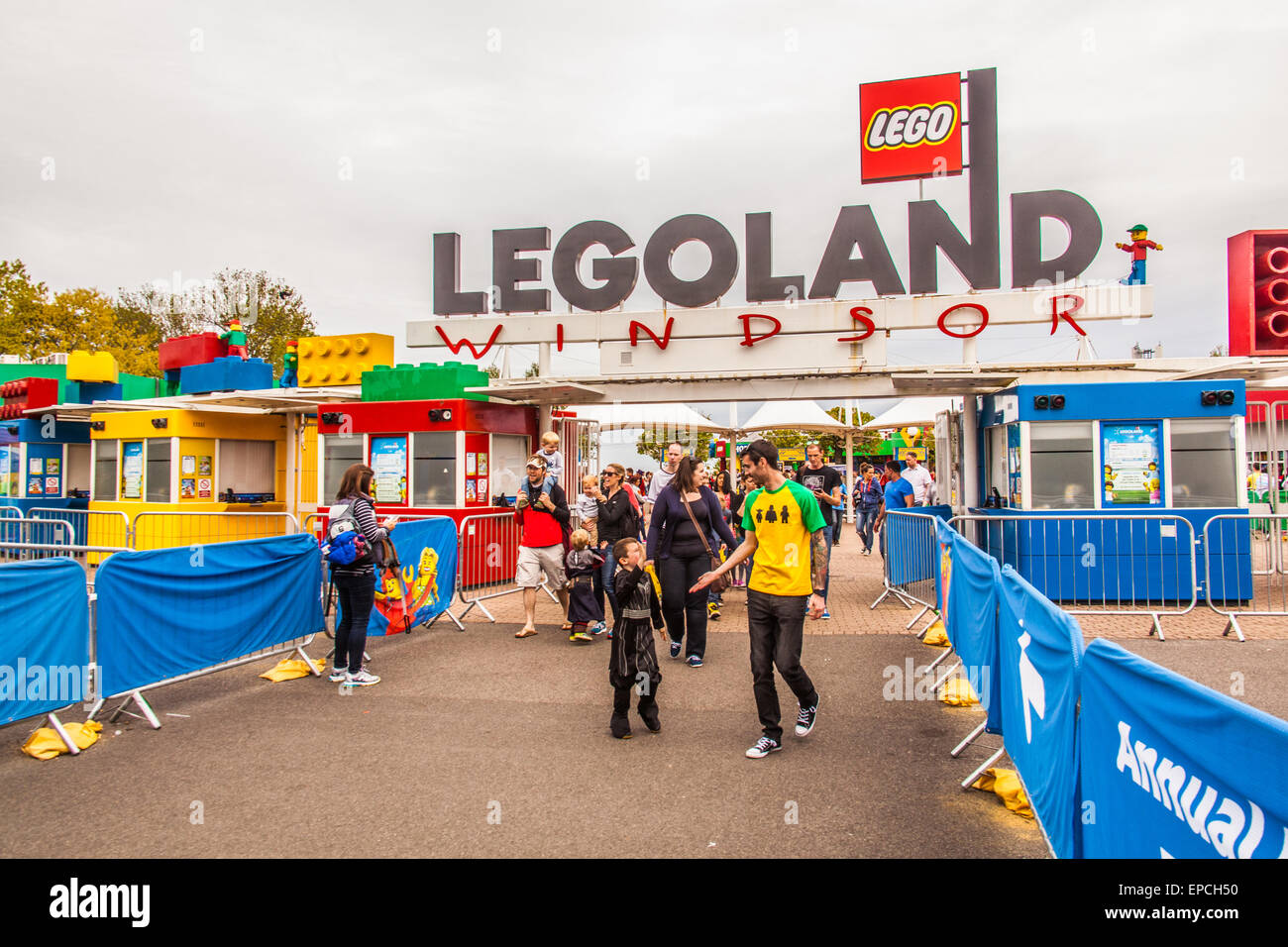 Entrance gate to Legoland Windsor, London, England, United Kingdom ...
