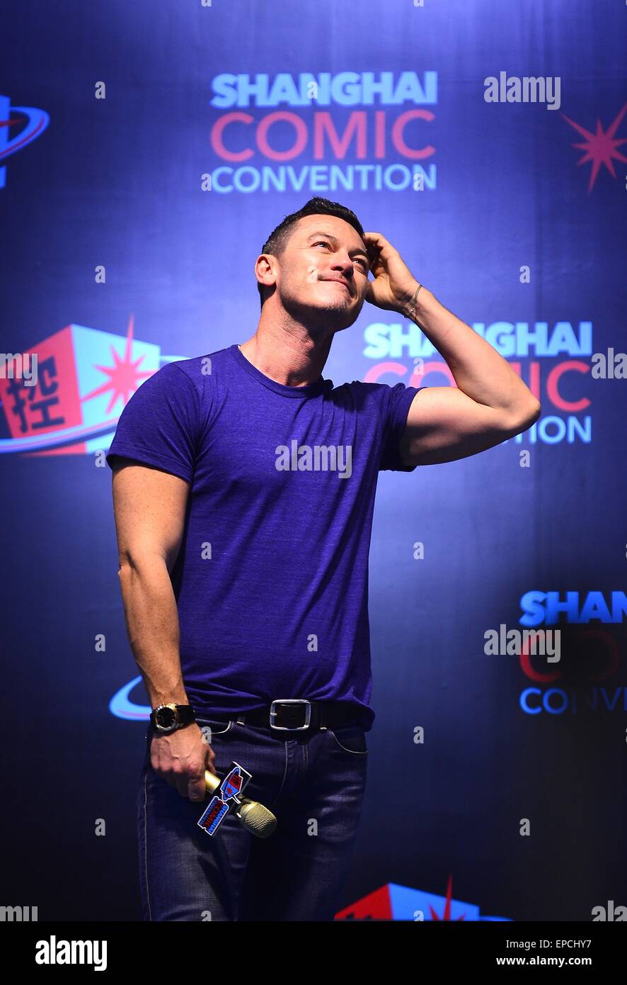 Shanghai, China. 16th May, 2015. The British actor and singer LUKE ...