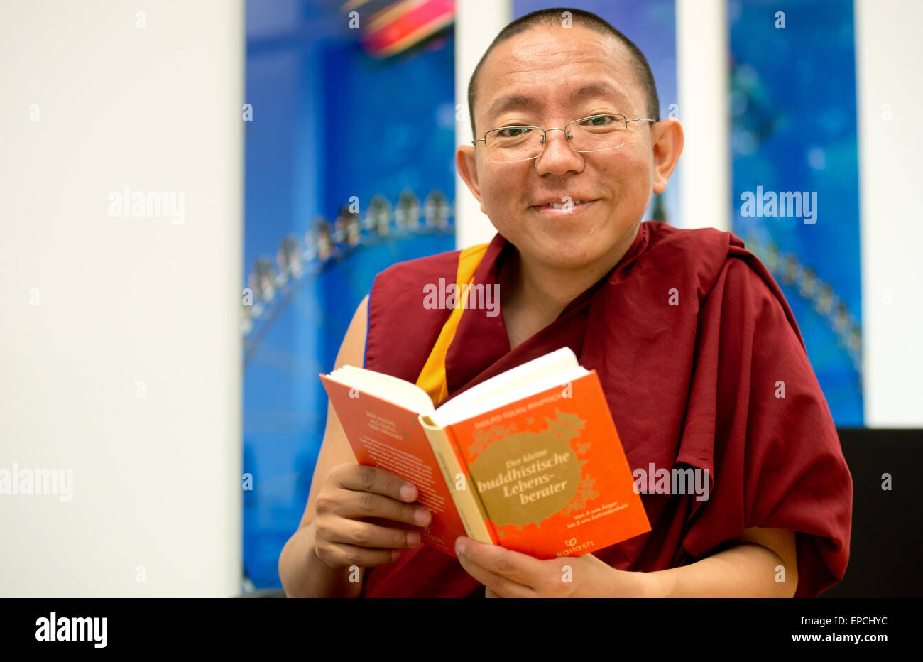 Munich, Germany. 15th May, 2015. The Tibetian schloar Dolpo Tulku ...