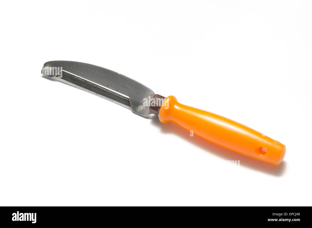 used two sharp knife on a white background Stock Photo - Alamy