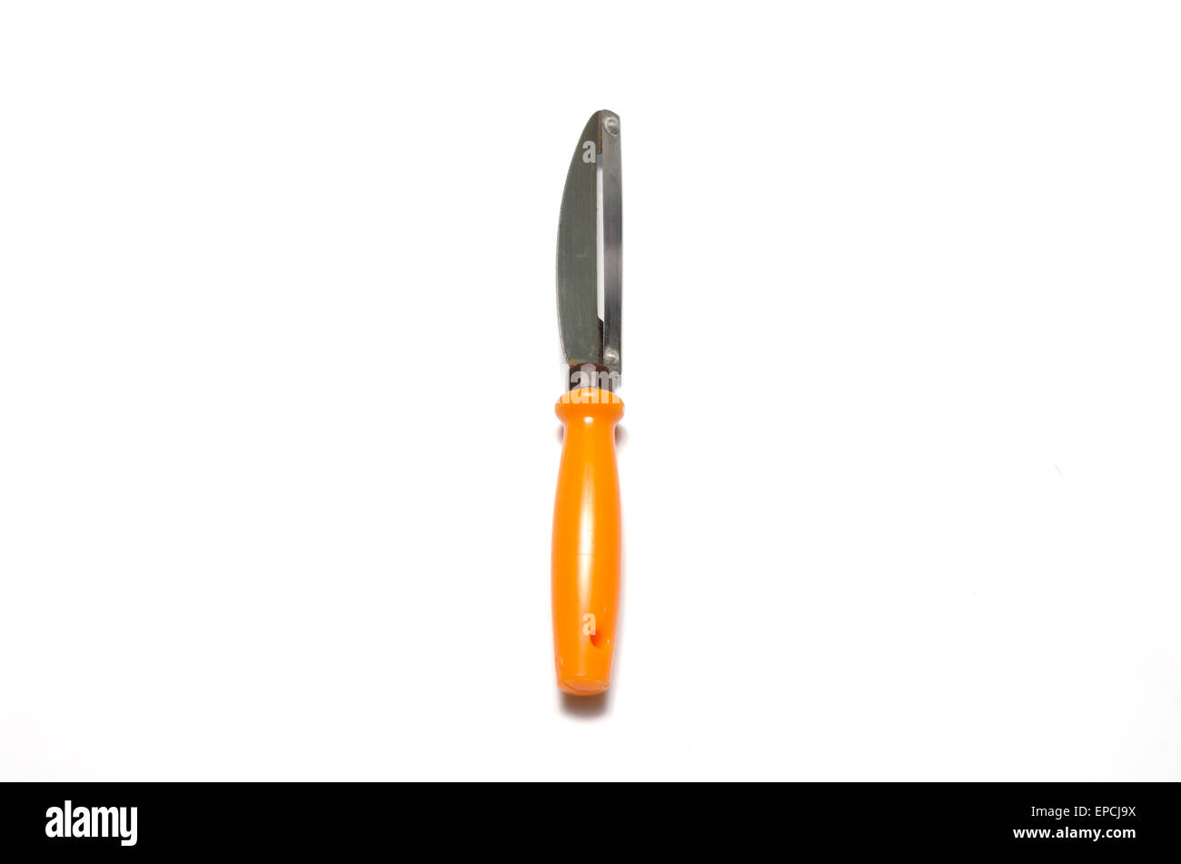 used two sharp knife on a white background Stock Photo - Alamy
