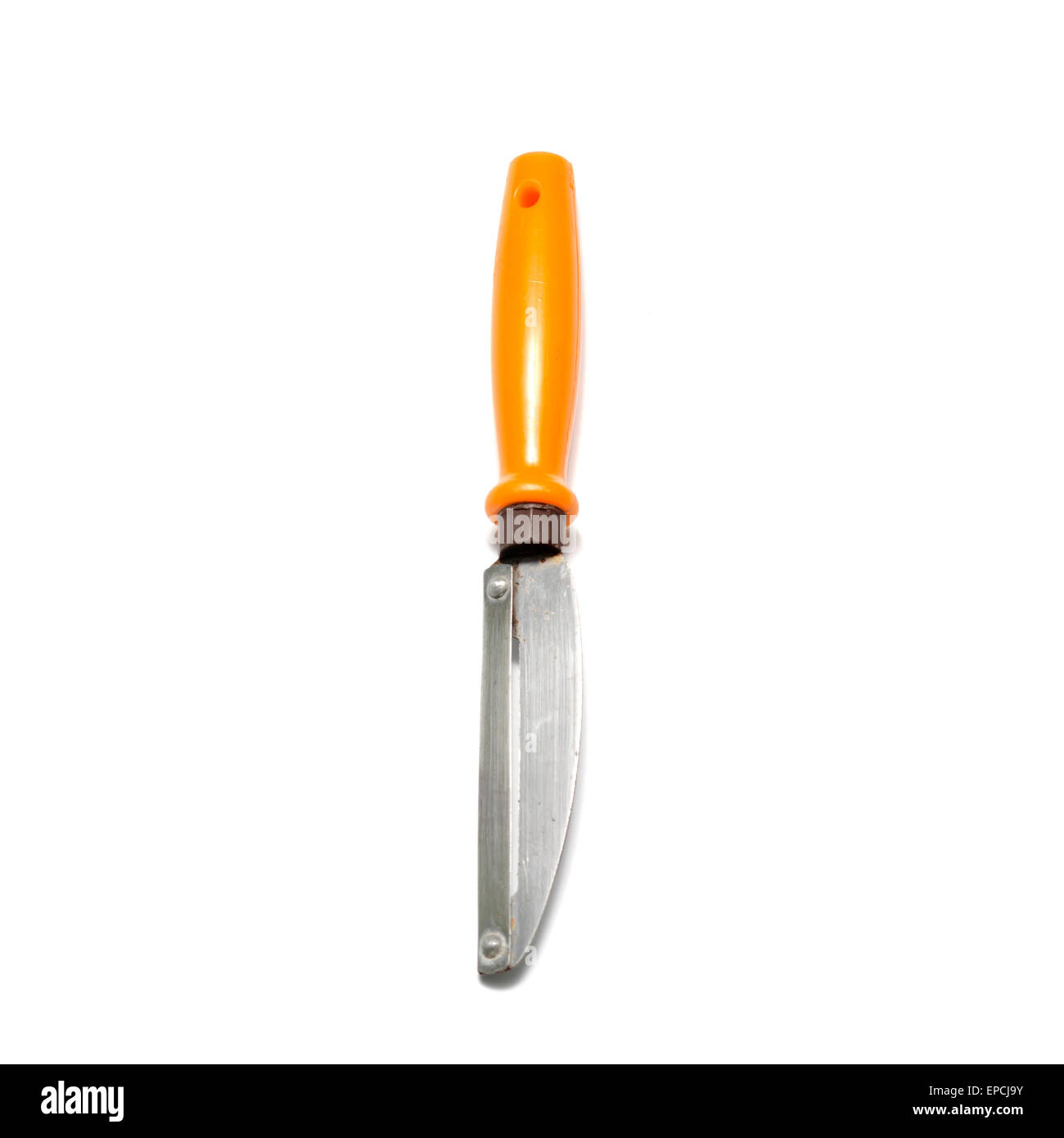 used two sharp knife on a white background Stock Photo - Alamy