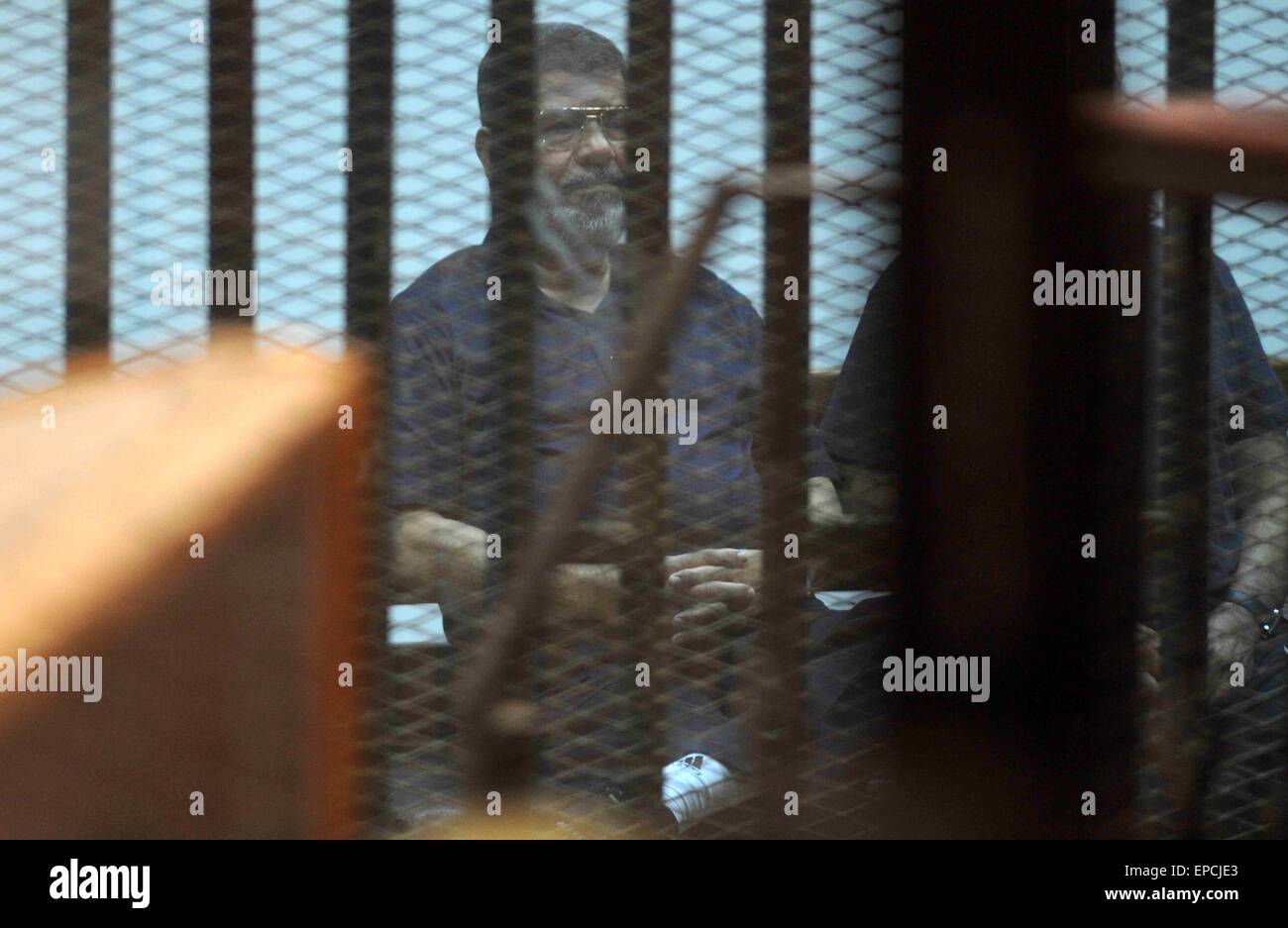 Cairo, Egypt. 16th May, 2015. Former Egyptian President Mohamed Mursi ...