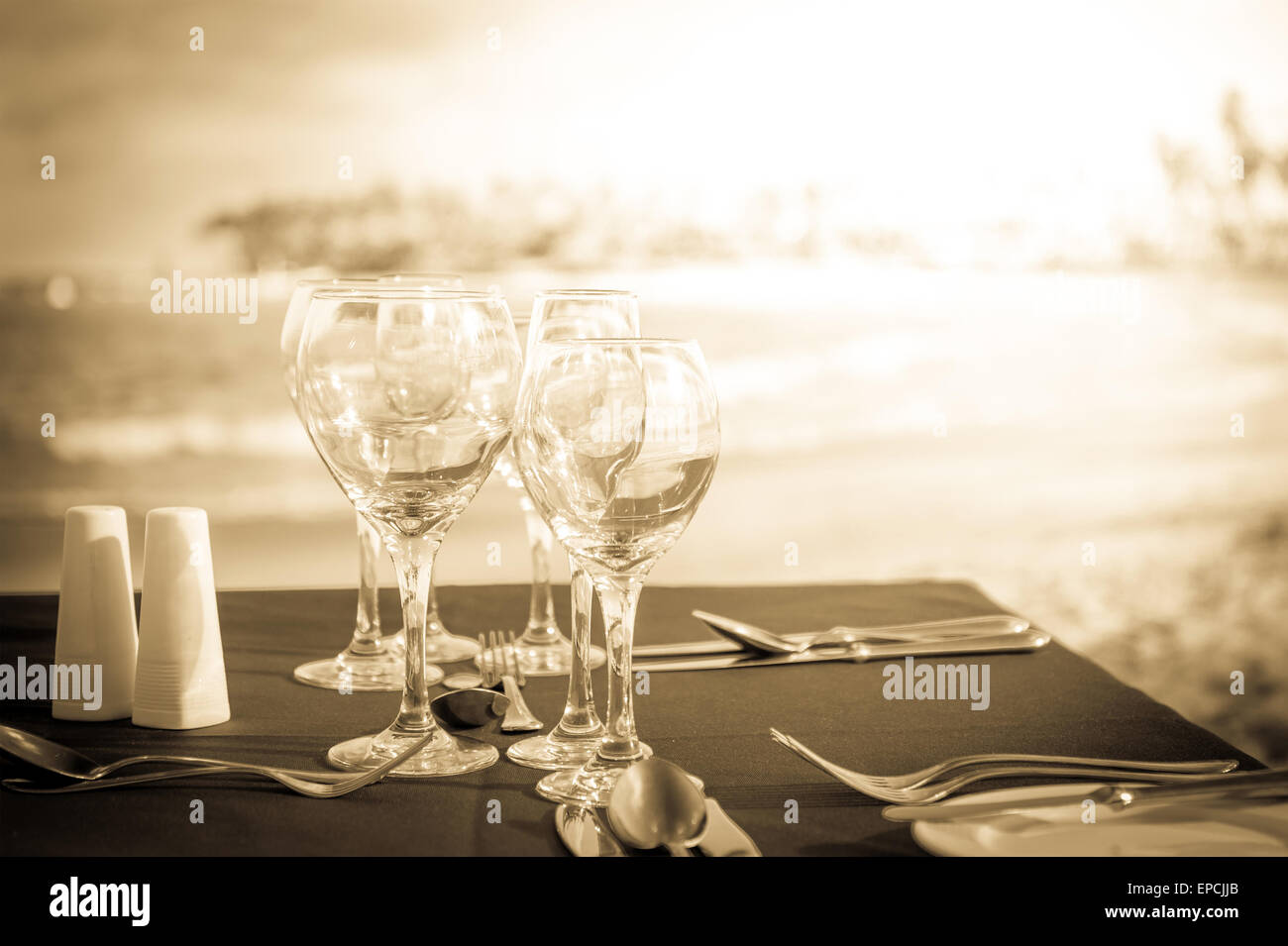 Table setting in caribbean on hi-res stock photography and images - Alamy