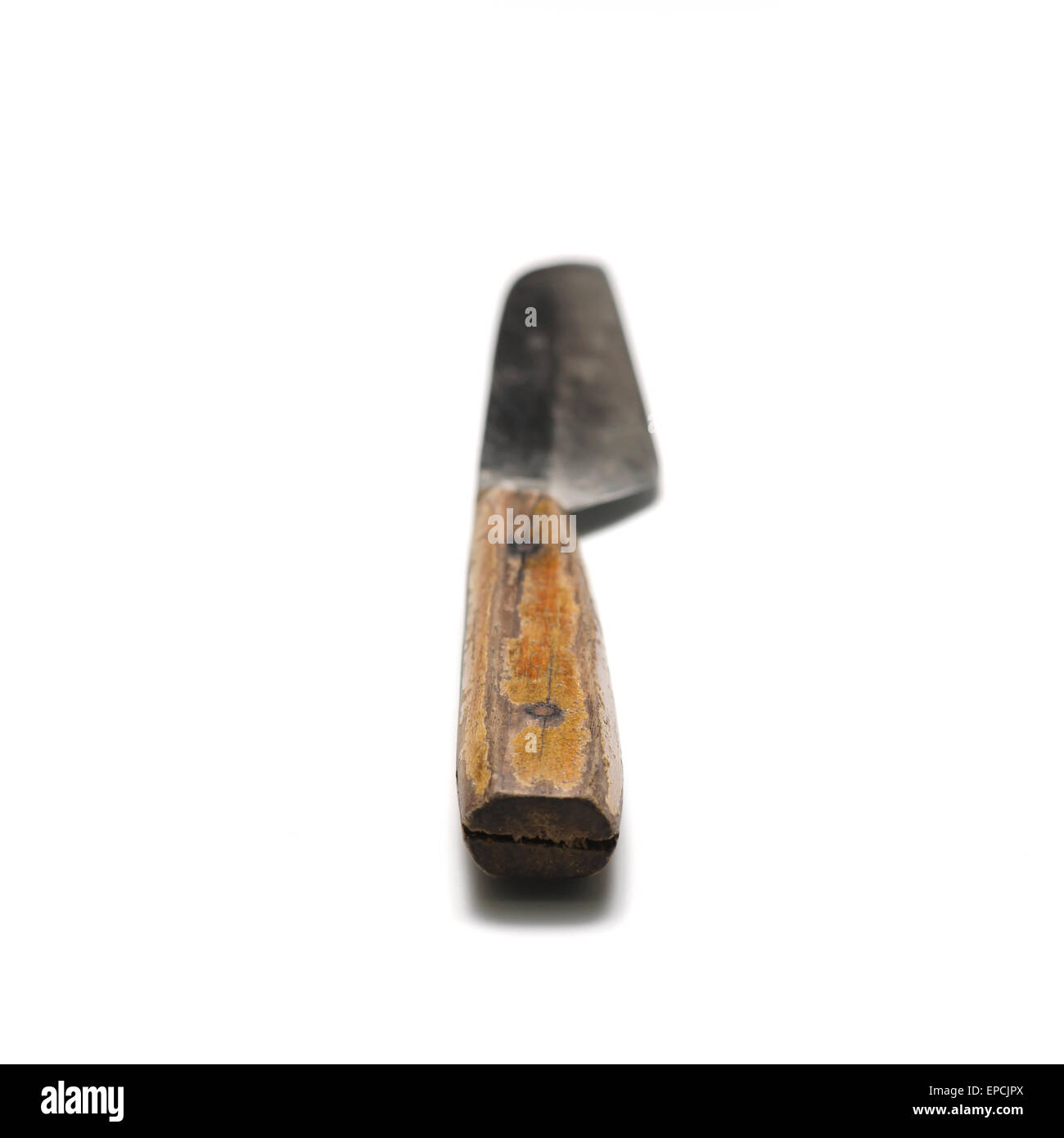 old used knife on a white background Stock Photo - Alamy