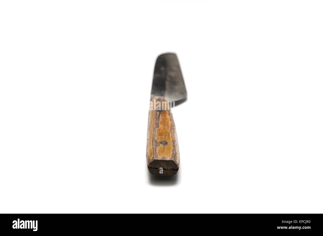 old used knife on a white background Stock Photo - Alamy