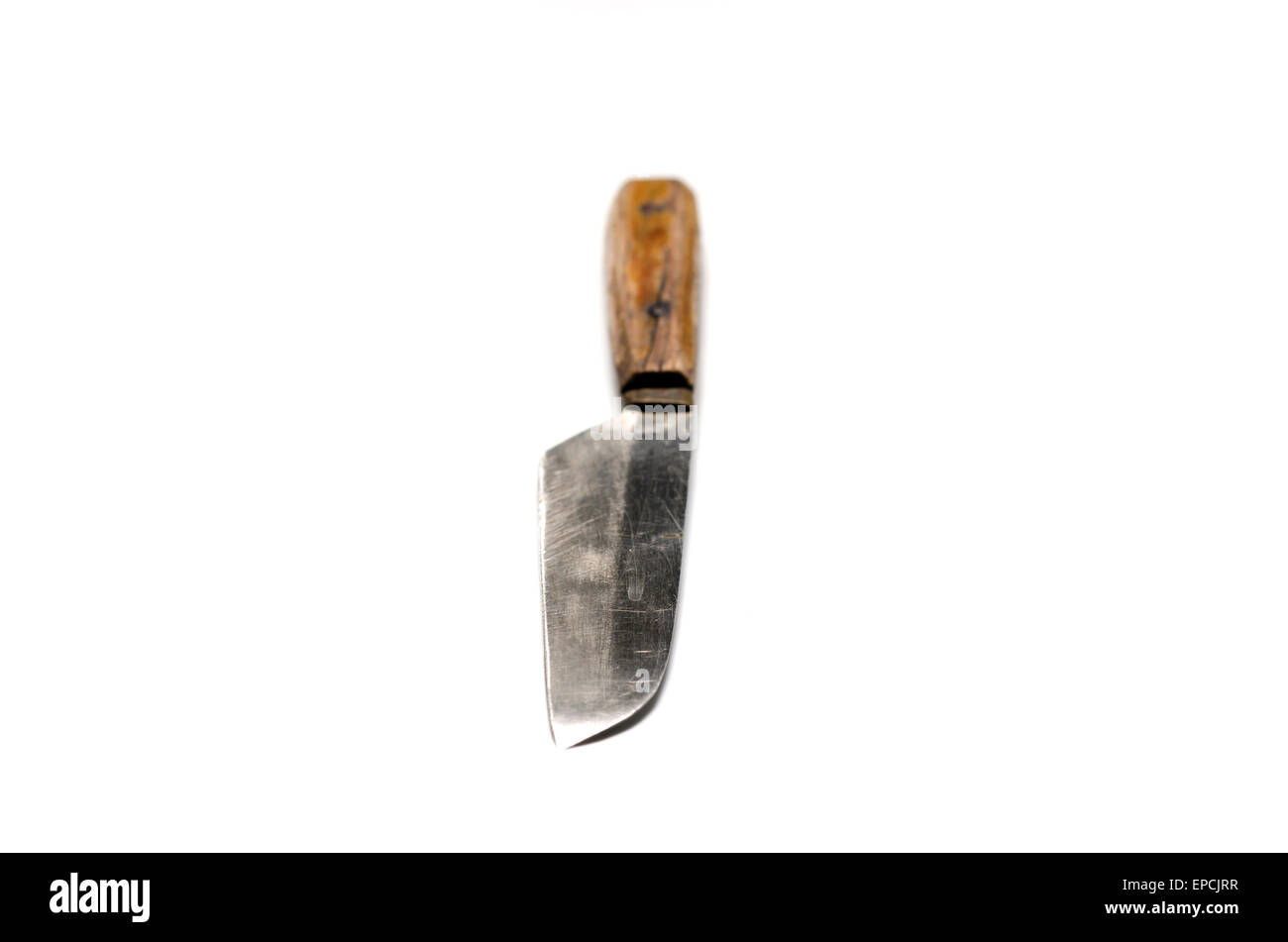 old used knife on a white background Stock Photo - Alamy