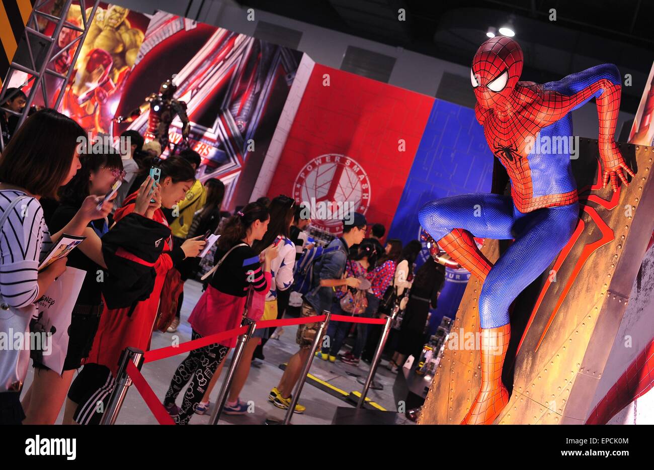 Shanghai, China. 16th May, 2015. Chineses fans during the First Comic ...