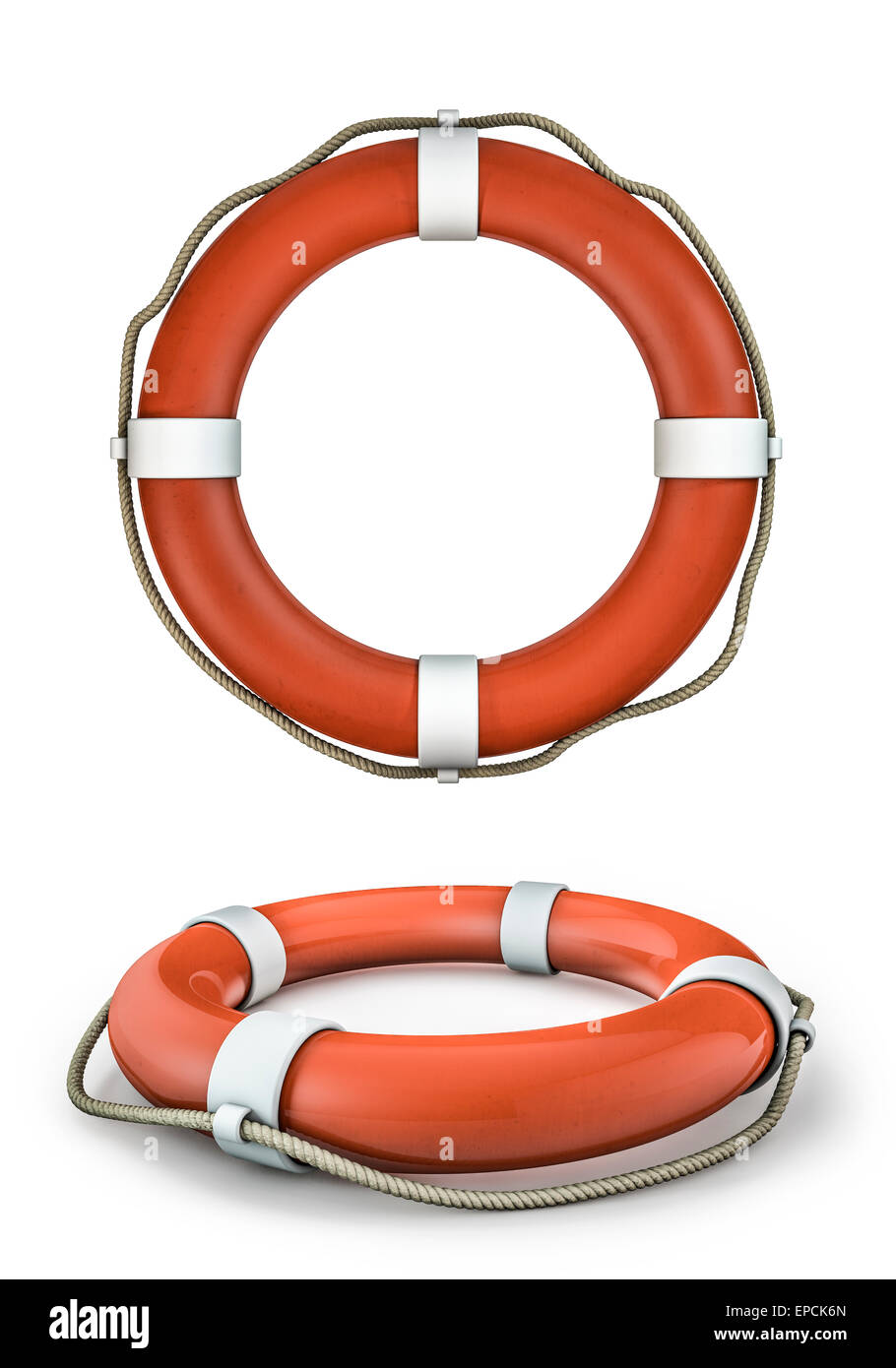 3D render of life ring Stock Photo - Alamy