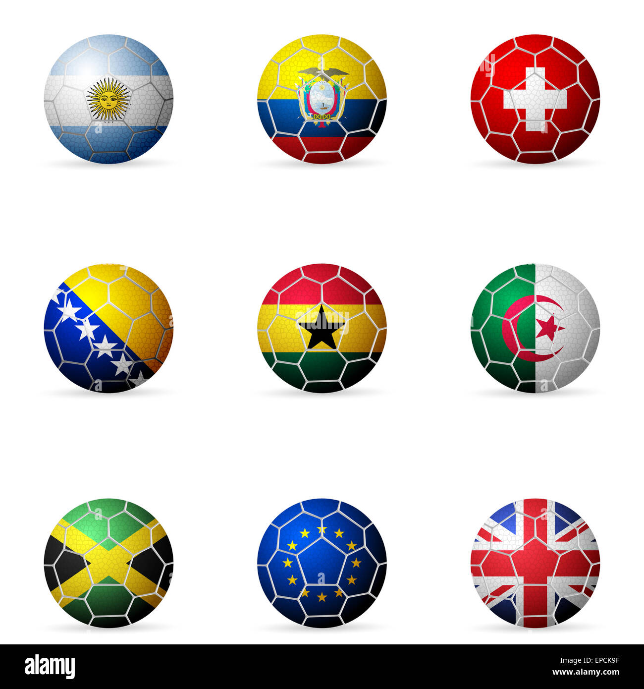 Soccer ball jamaica flag on hi-res stock photography and images - Alamy