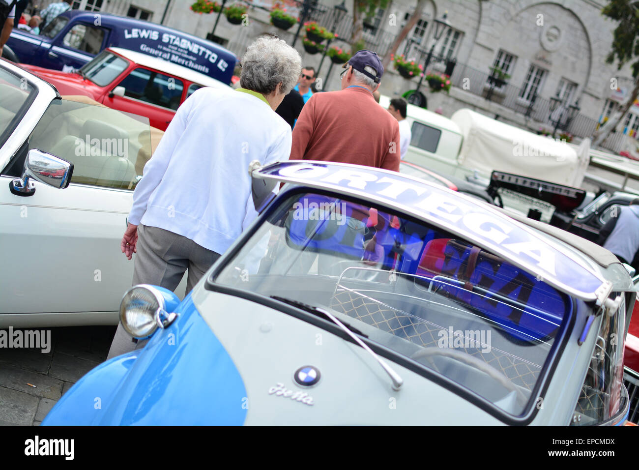 Gibraltar - 16th May 2015 - The annual Classic and Vontage Car rally ...