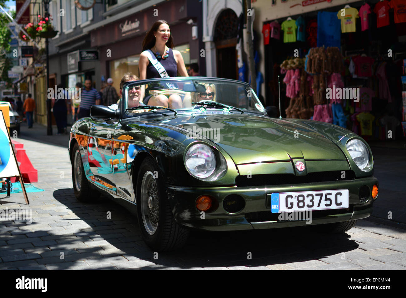 Gibraltar - 16th May 2015 - The annual Classic and Vontage Car rally ...