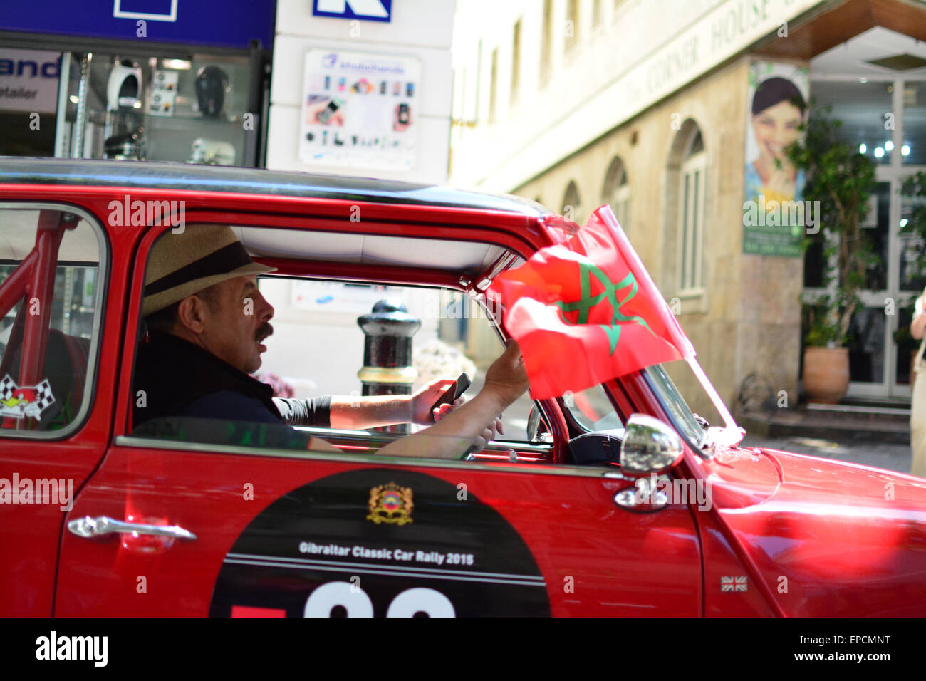 Gibraltar - 16th May 2015 - The annual Classic and Vontage Car rally ...
