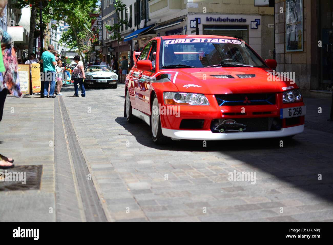 Gibraltar - 16th May 2015 - The annual Classic and Vontage Car rally ...