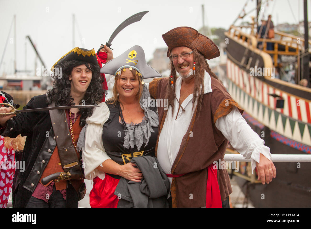Pirate Weekend festival in Brixham, Torbay, Devon UK Stock Photo - Alamy