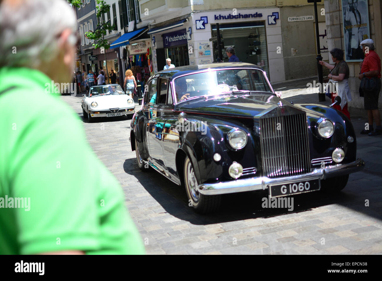 Gibraltar - 16th May 2015 - The annual Classic and Vontage Car rally ...