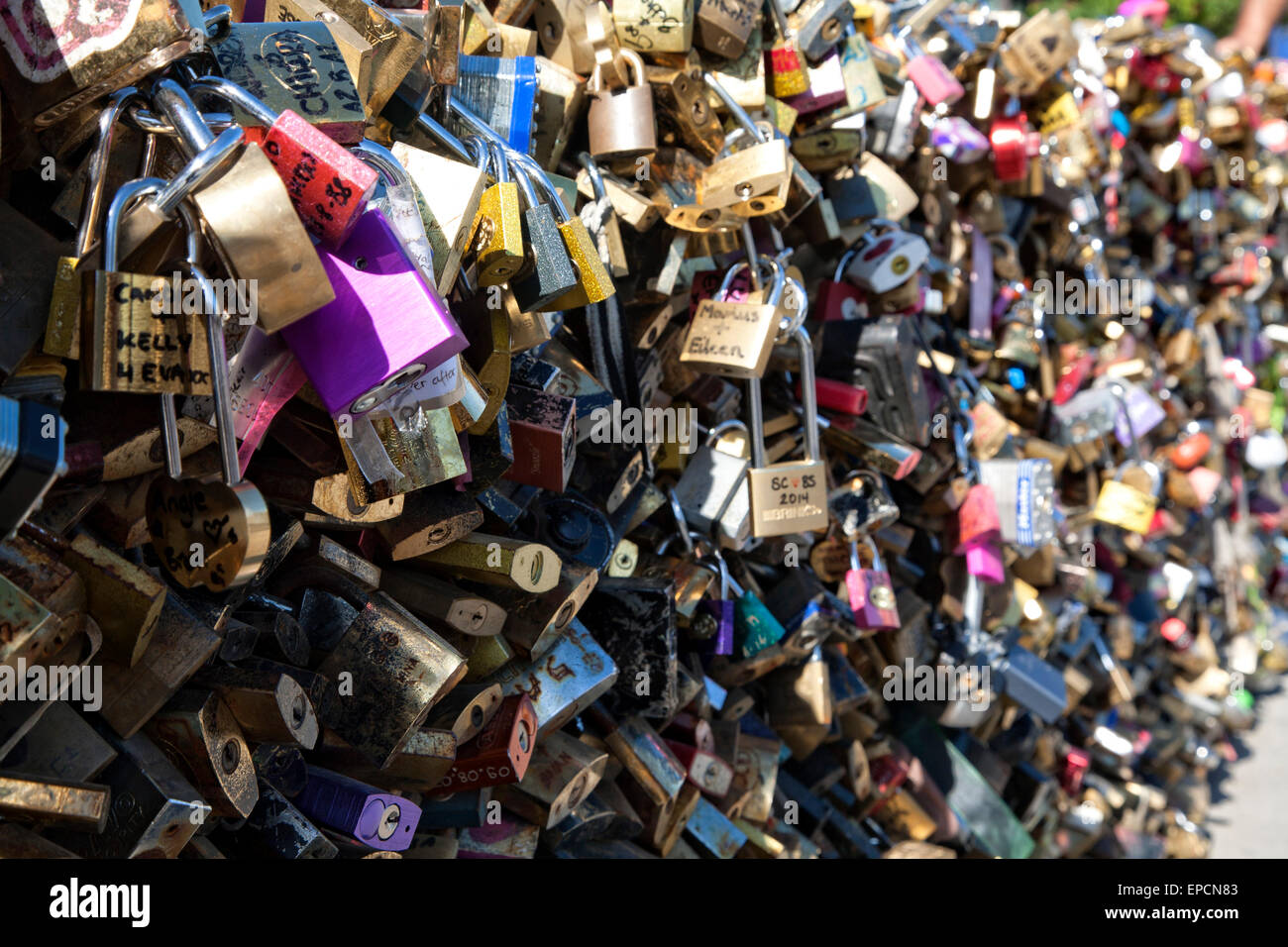 Over locks hi-res stock photography and images - Alamy