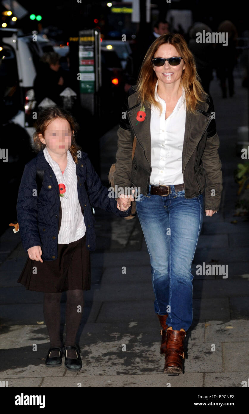 Geri Halliwell and daughter Bluebell out and about in London Featuring ...