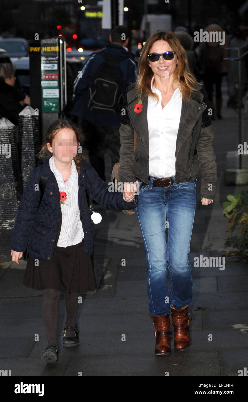 Geri Halliwell and daughter Bluebell out and about in London Featuring ...