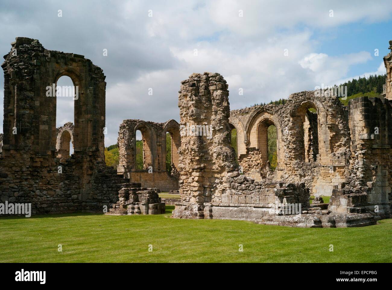 Byland Abbey Coxwold, North Yorkshire, England Stock Photo - Alamy
