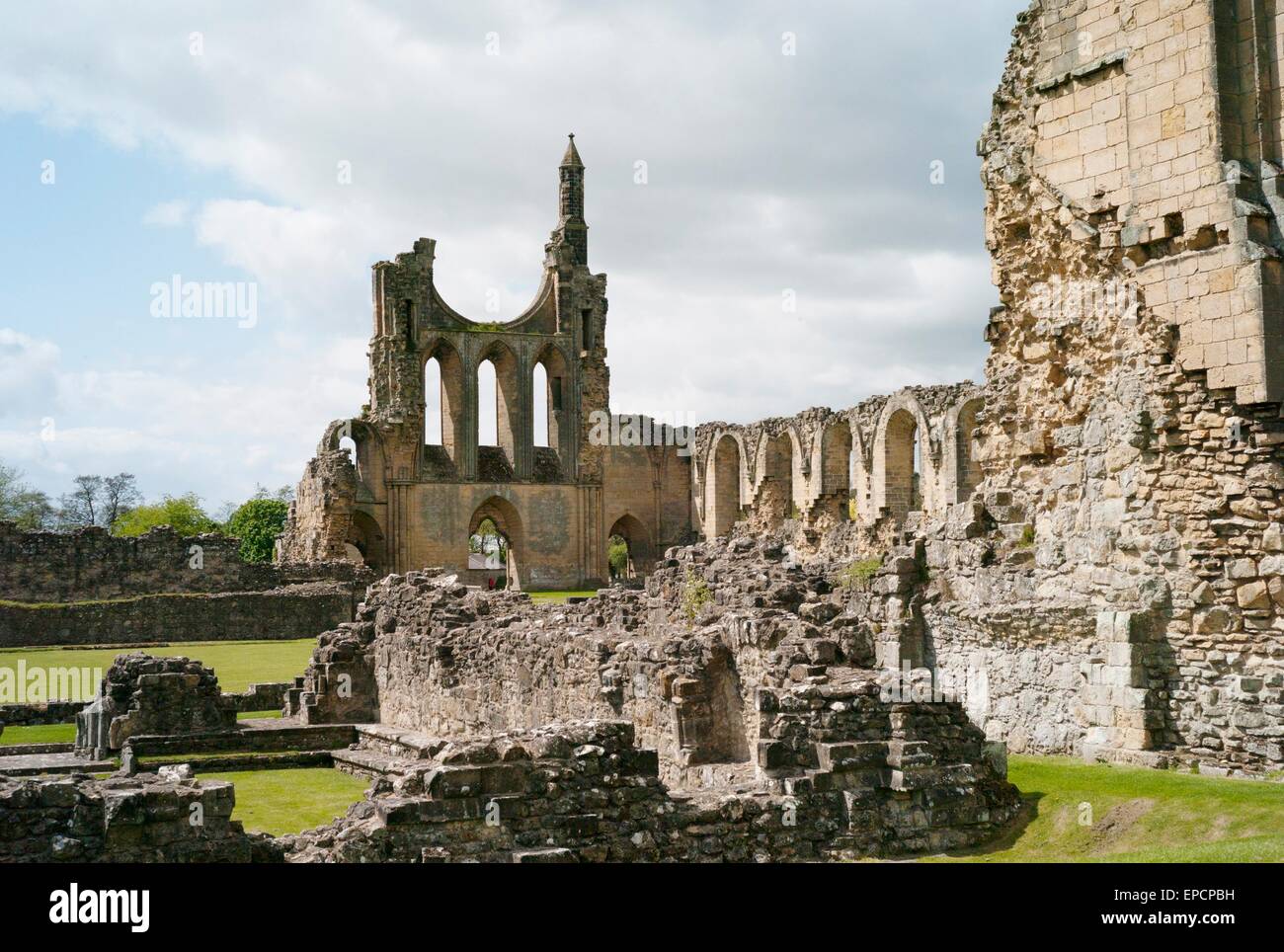 Byland Abbey Coxwold, North Yorkshire, England Stock Photo - Alamy