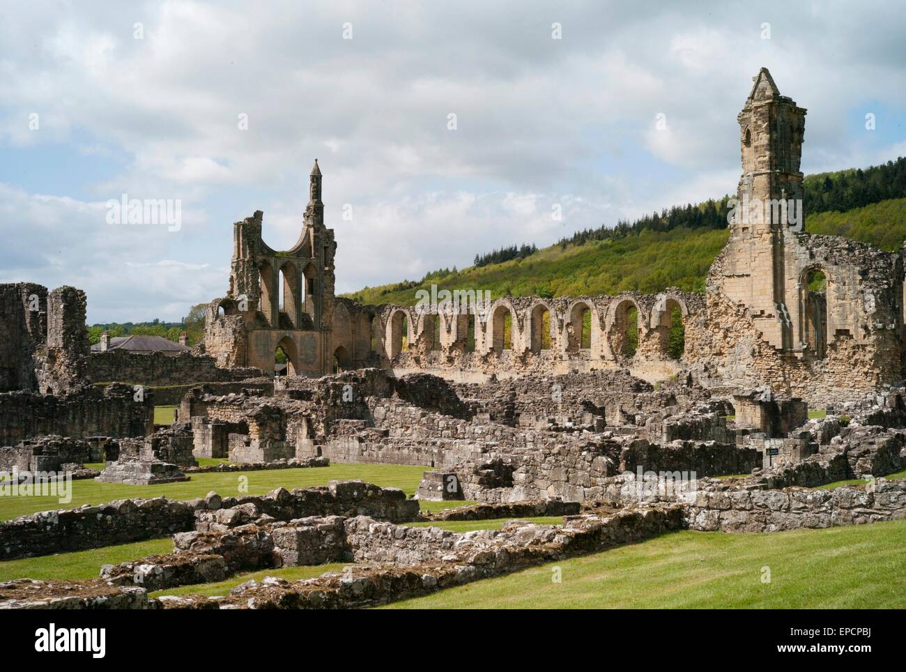 Byland Abbey Coxwold, North Yorkshire, England Stock Photo - Alamy