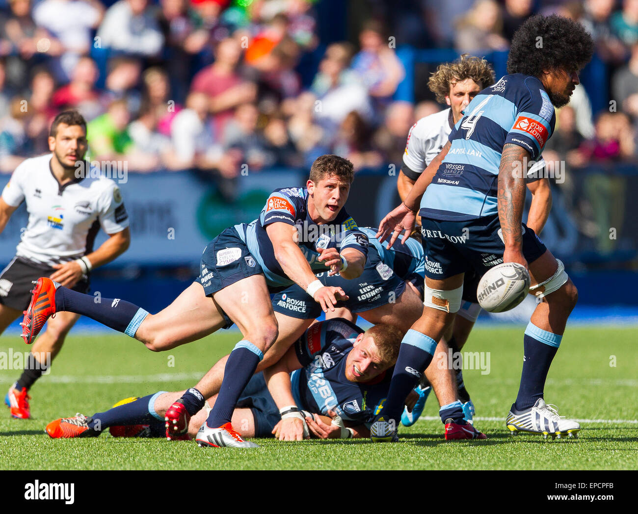 Cardiff, Wales. 16th May, 2015. Guinness Pro12. Cardiff Blues versus ...