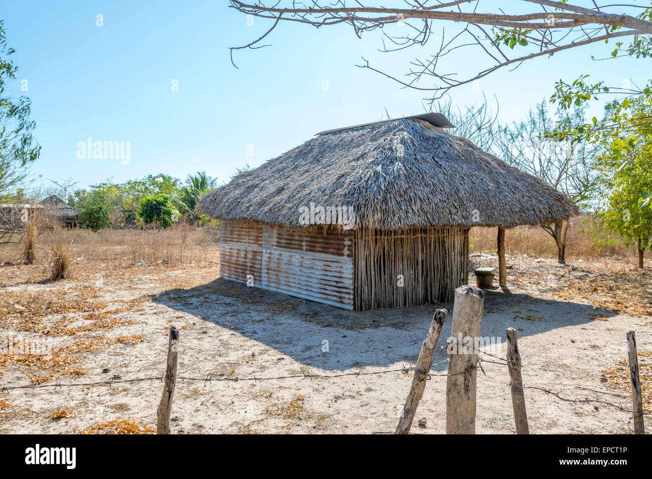Housing for a poor farm family in a remote part of southern Guatemala ...