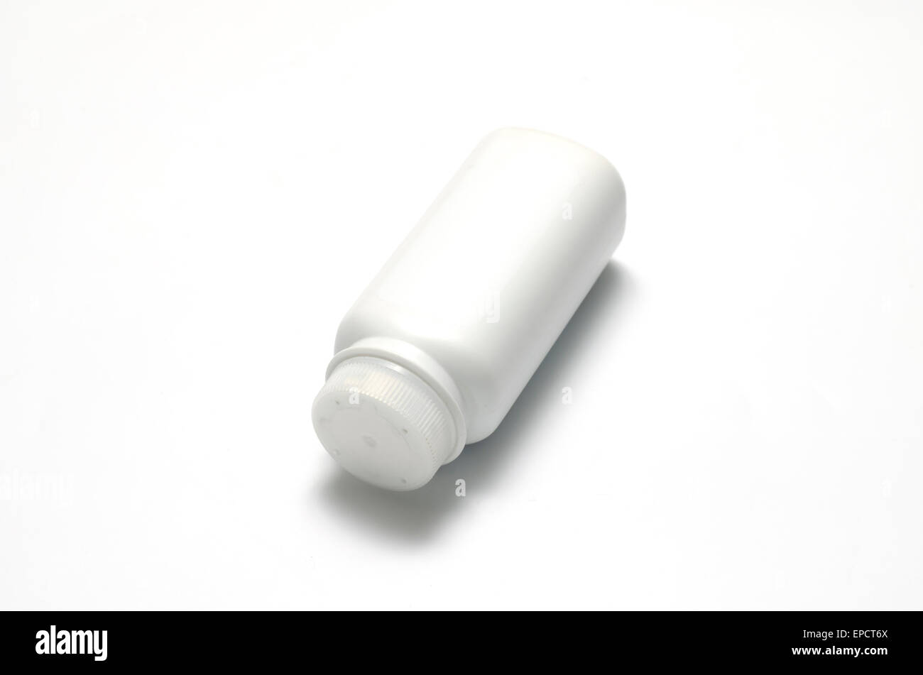 powder bottle on a white background Stock Photo - Alamy
