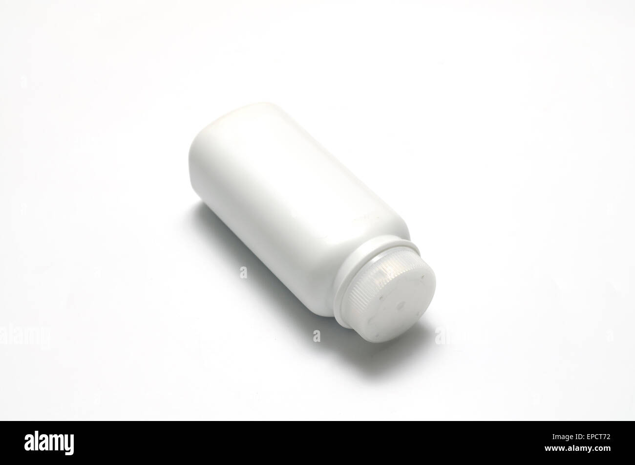 powder bottle on a white background Stock Photo - Alamy