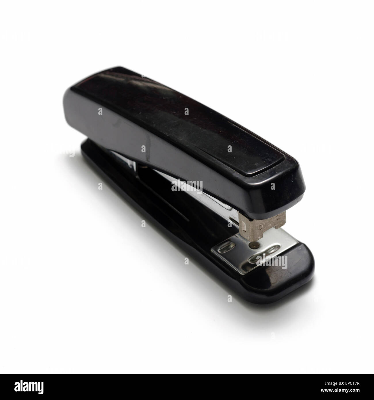 black stapler on a white background Stock Photo - Alamy