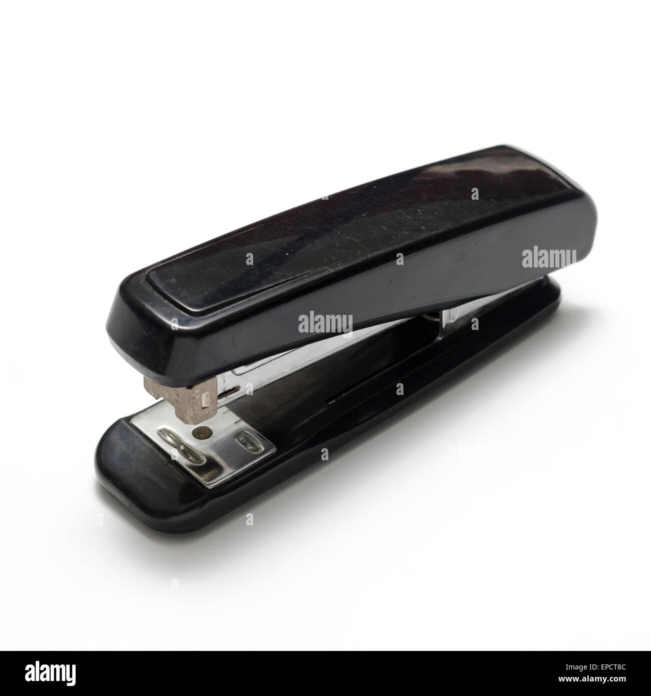 black stapler on a white background Stock Photo - Alamy