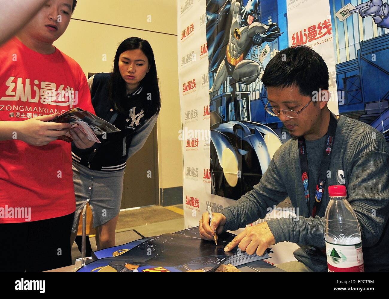 Shanghai, China. 16th May, 2015. BILLY TAN signs autographs to the fans ...